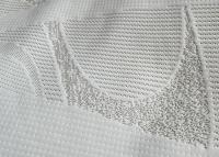China 250cm Polyester Mattress Fabric White Knitted Jacquard Fabric for sale