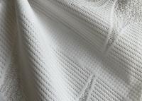 China 250cm Polyester Mattress Fabric White Knitted Jacquard Fabric for sale