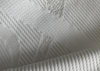 China 250cm Polyester Mattress Fabric White Knitted Jacquard Fabric for sale