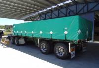 China Tear Resistant PVC Coated Tarpaulin , 5m Heavy Duty Truck Tarpaulin for sale