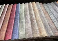 China Printed Pattern Suede Sofa Fabric Woven 100 Polyester Suede Fabric for sale