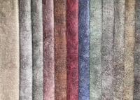 China Printed Pattern Suede Sofa Fabric Woven 100 Polyester Suede Fabric for sale