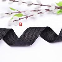China Flat Polypropylene Webbing 25mm , Black Tote Bag Handles Webbing for sale