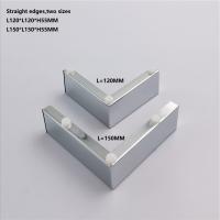 China Living Room Chrome Furniture Parts 190mm L Shaped Metal Sofa Leg for sale