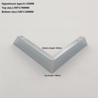 China Living Room Chrome Furniture Parts 190mm L Shaped Metal Sofa Leg for sale