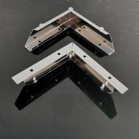 China Living Room Chrome Furniture Parts 190mm L Shaped Metal Sofa Leg for sale