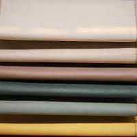 China Velvet Suede Sofa Fabric , Blackout Brown Suede Upholstery Fabric for sale