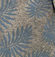 China 410gsm Coral Pattern Upholstery Fabric Woven Blue Jacquard Upholstery Fabric for sale