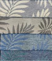 China 410gsm Coral Pattern Upholstery Fabric Woven Blue Jacquard Upholstery Fabric for sale