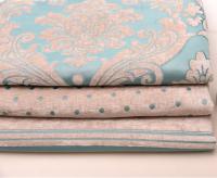 China SGS Cream Jacquard Upholstery Fabric Tear Resistant Jacquard Tablecloth Fabric for sale