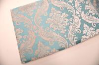 China SGS Cream Jacquard Upholstery Fabric Tear Resistant Jacquard Tablecloth Fabric for sale