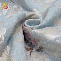 China Eco Friendly Jacquard Sofa Fabric Brocade White Cotton Jacquard Fabric for sale