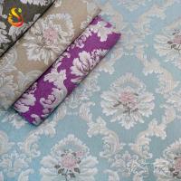 China Eco Friendly Jacquard Sofa Fabric Brocade White Cotton Jacquard Fabric for sale