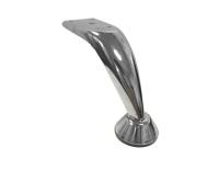 China Curved Furniture Leg Feet 120mm Chrome Metal Sofa Legs Replacement for sale