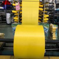 China 60 Inches Polypropylene Woven Fabric Plain Dyed Roll For Wheat Bag for sale