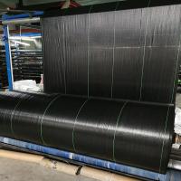 China Black Polypropylene Woven Fabric Agricultural Polypropylene Ground Cover Fabric for sale