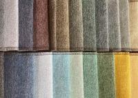 China Soft Jacquard Chenille Sofa Fabric Long Pile Woven BS5852 Fire Retardant for sale