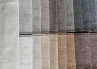 China Sofa 100% Polyester Linen Sofa Fabric 347gsm Plain Style for sale