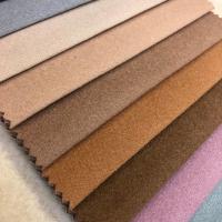 China 100% Polyester Velvet Sofa Fabric Warp Knitting Imitation Suede for sale