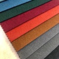 China 100% Polyester Velvet Sofa Fabric Warp Knitting Imitation Suede for sale