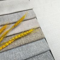 China Plain Dyed Home Textile Linen Sofa Fabric 100% Polyester for sale