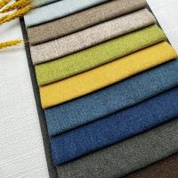 China Plain Dyed Home Textile Linen Sofa Fabric 100% Polyester for sale