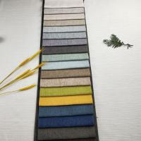 China Plain Dyed Home Textile Linen Sofa Fabric 100% Polyester for sale