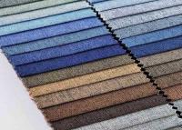 China Upholstery Polyester Linen Look Fabric Anti Static For Sofa Cushion for sale