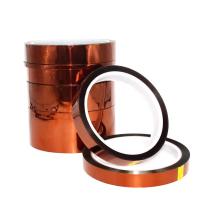 China Amber Strength Polyimide Tape With Silicone Adhesive Kapton Tape Thickness 0.06mm Temp Resistance for sale