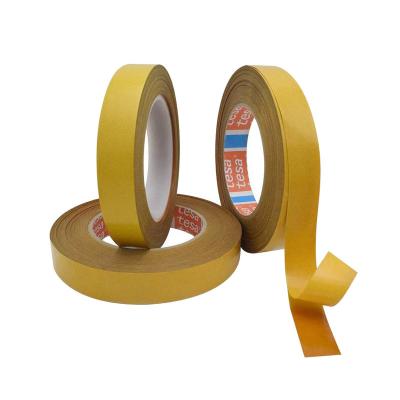 China TESA 8475 Amber Color Non-substrate Hot Melt Double sided Tape for sale