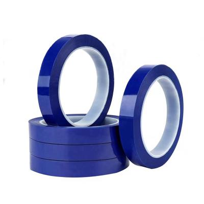 China High Temperature Resistant Tape Blue PET Polyester Film 0.05mm Thick for sale