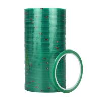 China PET Green High Temperature Adhesive Tape Polyester Film Silicone Tape for sale