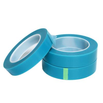 China 0.06mm PET Tape Blue Parts Fixed Traceless Acrylic Refrigerator Tape for sale