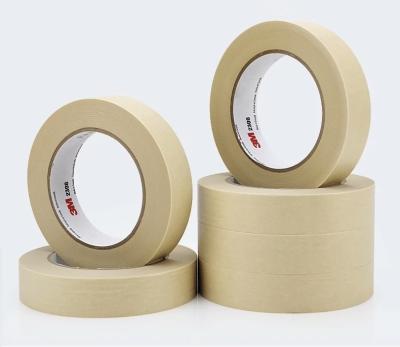 China 3M2308 Fine Paper Tape Non-trace High Temperature Resistant Car Spray Paint Model Shade Decoration Seam 1-10CM Wide for sale