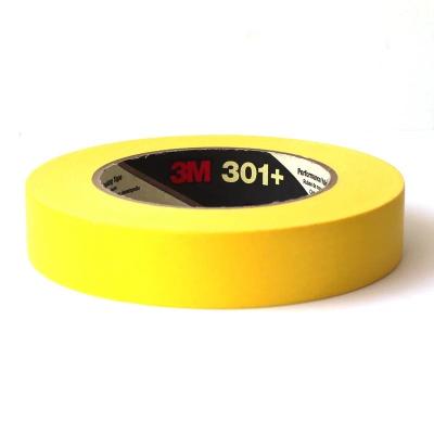 China 3M™ 301+ High Performance Masking Tape Yellow Industrial Spraying Home Decoration 0.16mm for sale