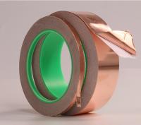China Die Cutting Copper Foil Tape Resistance 0.05Ω EMI Shielding Copper Tape for sale