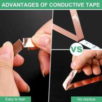China Copper foil tape 0.12mm Thick Double-sided Conductive EMI Shielding  Tape for sale