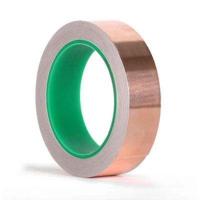 China Copper foil tape 0.12mm Thick Double-sided Conductive EMI Shielding  Tape for sale