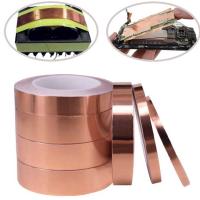 China Double Sided Conductive copper foil 0.05mm thick anti-corrosion Copper Tape for sale