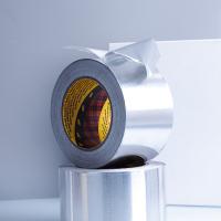 China 3M 1436 Silver Color Aluminum Foil Tape 75MM X 50M Pipe Sealing Tape for sale
