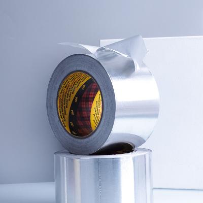 China 3M 1436 Silver Color Aluminum Foil Tape 75MM X 50M Pipe Sealing Tape for sale