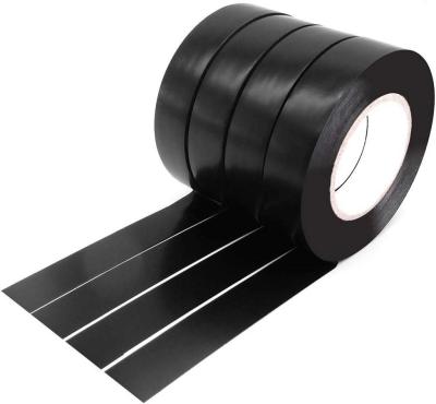 China Black PVC Electrical  Insulating Tape With Resistance To 600V High Voltage for sale