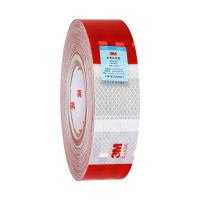 China 3m 983D Reflective Tape Red And White Dedicated Vehicle Body Identification Tape for sale
