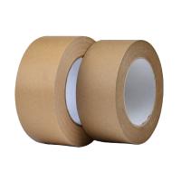 China 0.12 ~ 0.18MM water-resistant self-adhesive kraft paper packing tape for sale