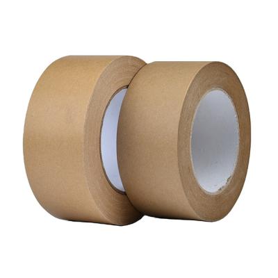 China 0.12 ~ 0.18MM water-resistant self-adhesive kraft paper packing tape for sale