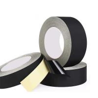 China Acetic fabric cloth tape Black high adhesion and can temperatures up to 130℃ for sale