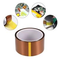 China Polyimide tape Amber 0.03mm thick high-temperature adhesive tape for sale