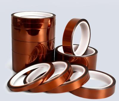 China 70μm Polyimide Kapton Tape, Silicone Adhesive, 260°C High Temperature Resistance for sale