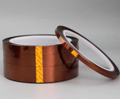 China 260°C Heat Resistant Polyimide PI Kapton Tape, 50μm Thickness with Silicone Adhesive for sale