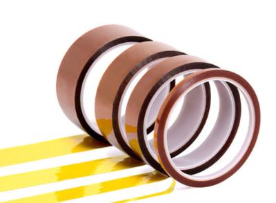 China 50μm Polyimide Kapton Tape for PCB Manufacturing and Wave Soldering Protection for sale